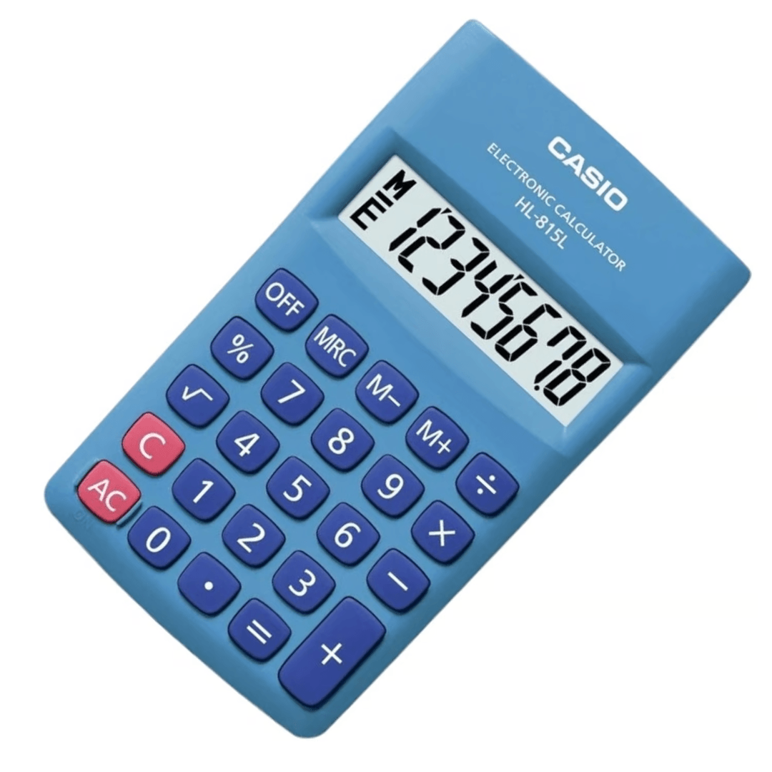 Calculadora Casio 8 Dígitos HL-815L-BU Azul en Descuento - Olímpica