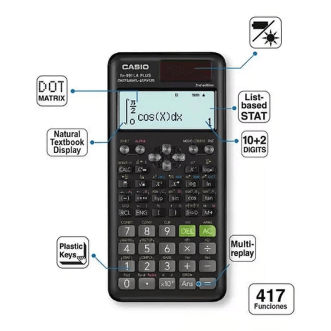 Compra Calculadora Científica Casio fx-991 LA PLUS en Oferta - Olímpica