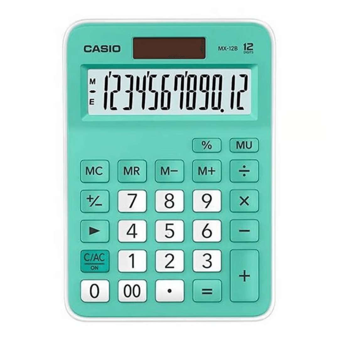 Calculadora Casio 12 Dígitos MX-12B-GN en Descuento - Olímpica