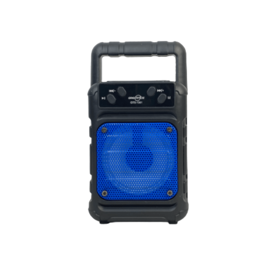Parlante Recargable 3" GTS-1361 Color Azul Con Bluetooth Y FM - Olímpica