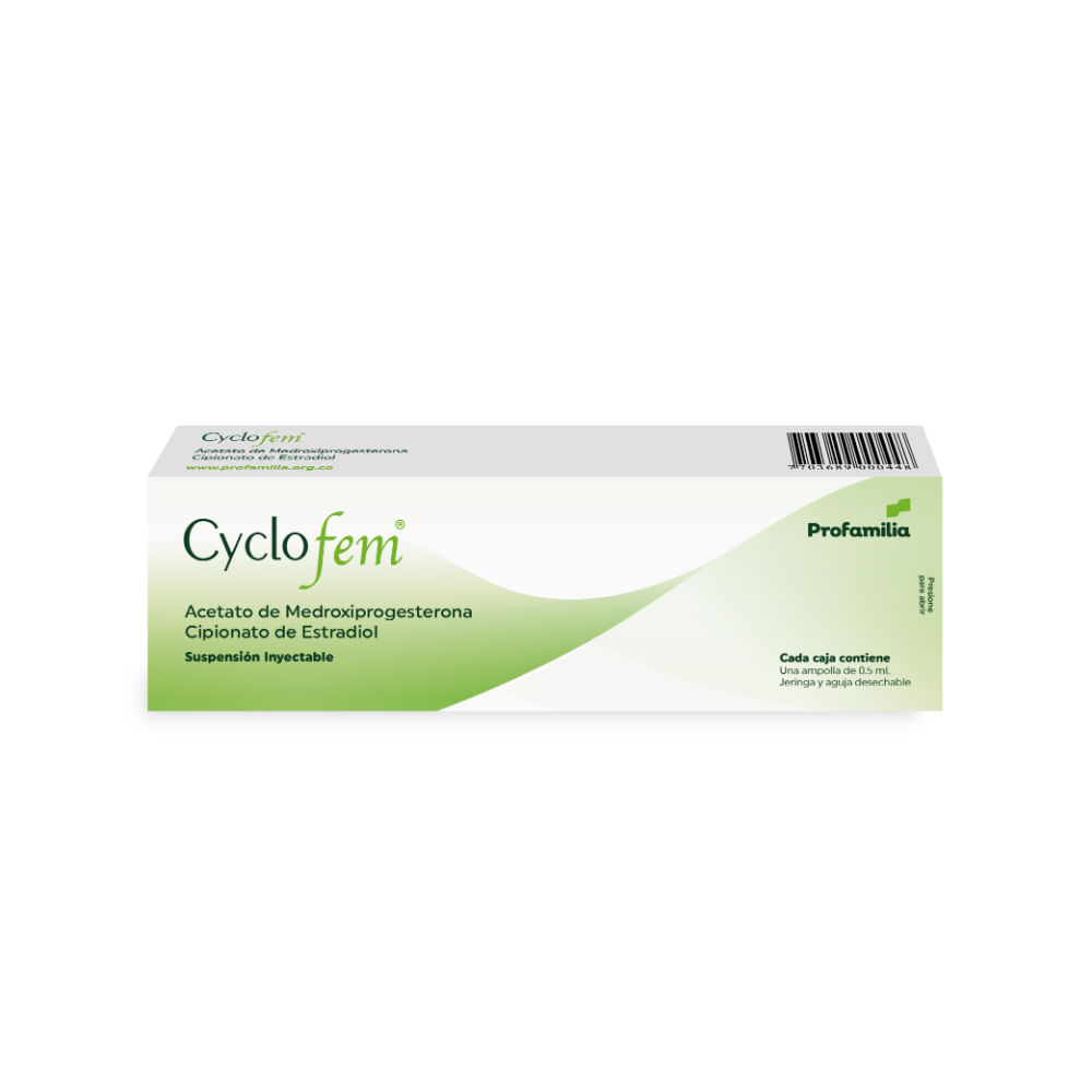 CYCLOFEM SOLUCIÓN INYECTABE CAJA X 1 AMPOLLA - Olímpica