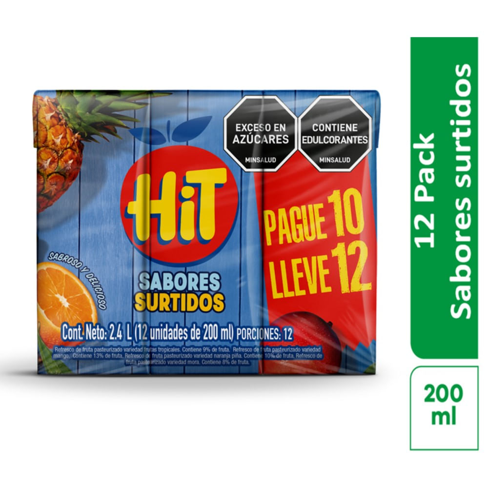Oferta Jugo Hit Surtido 200 Ml 12X10 Unds a Buen Precio - Olímpica