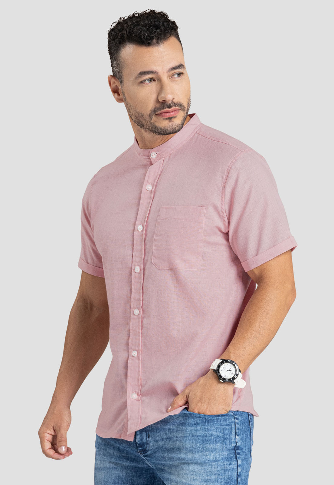 Aprovecha: Camisa Hombre Palo De Rosa Elegante - Olímpica