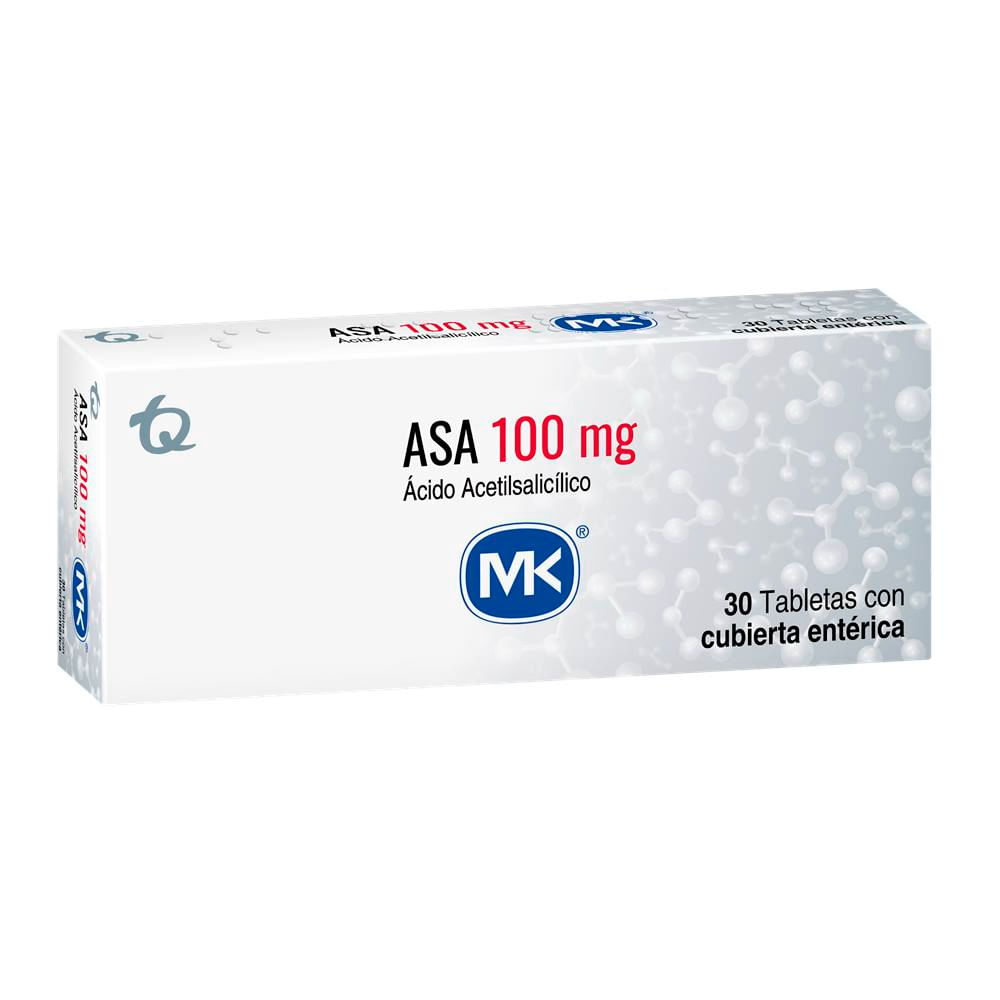 ASA 100 MG CAJA X 30 TABLETAS - Olímpica