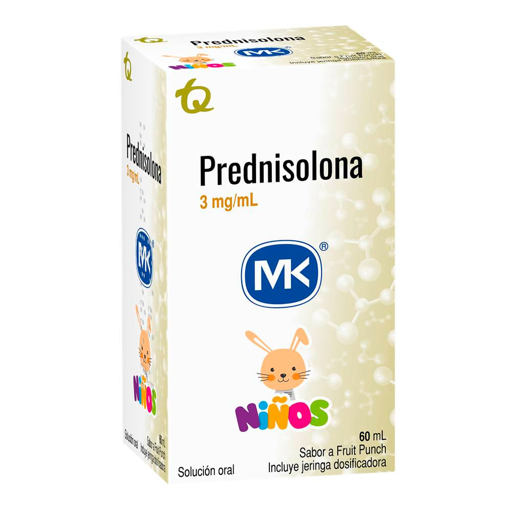 PREDNISOLONA 3MG/ML SOLUCIÓN ORAL FRASCO X 60 ML - Olímpica