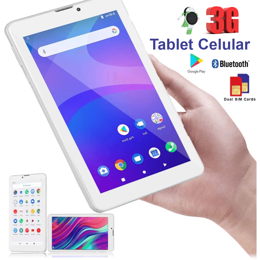 Aprovecha: Tablet 7" Dual Sim 3G Android 8 - ¡Blanco! - Olímpica