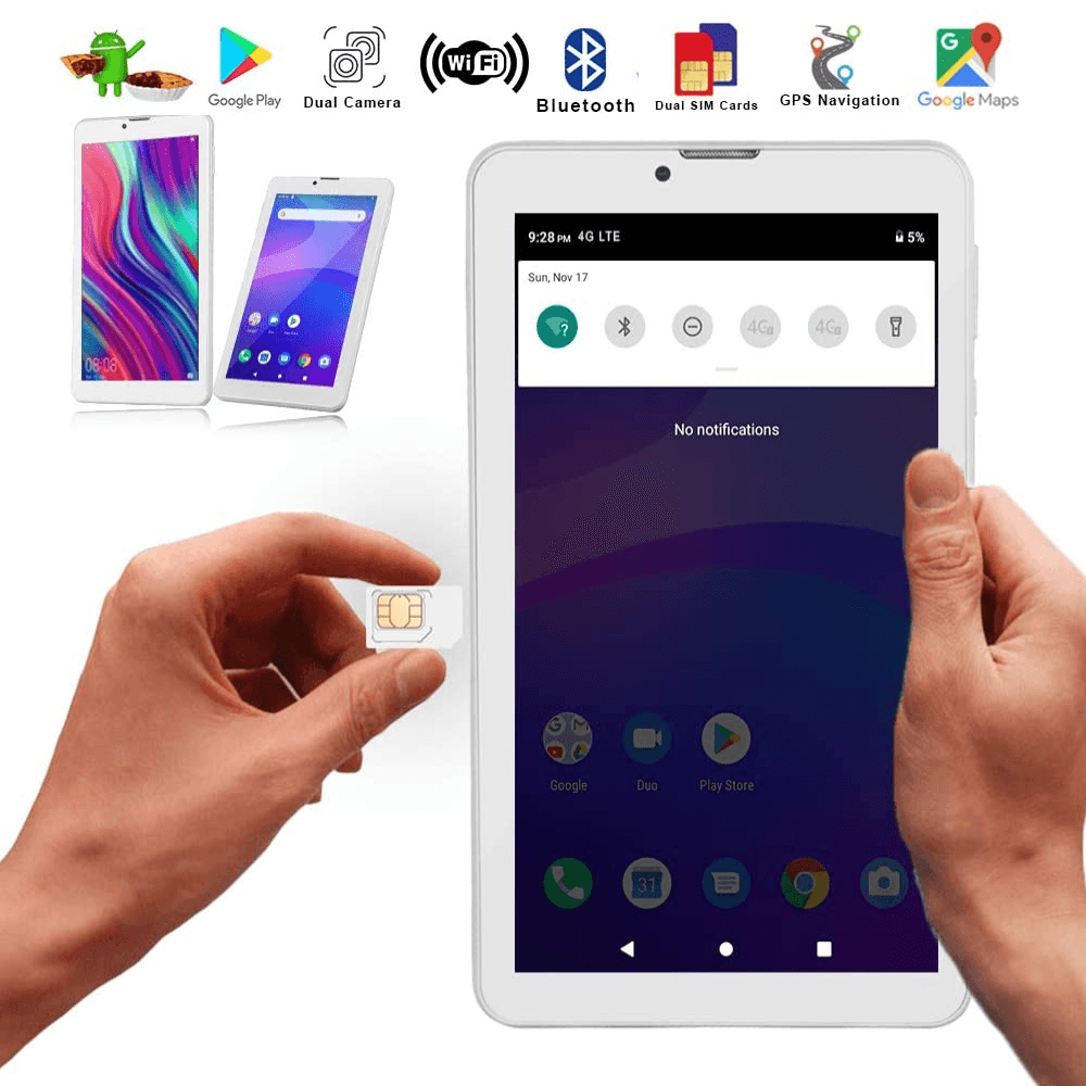 Aprovecha: Tablet 7" Dual Sim 3G Android 8 Negra - Olímpica
