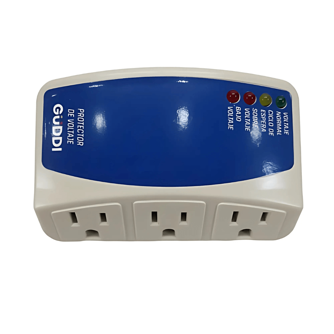 Aprovecha: Protector de Voltaje 3 Puestos Guddi 12A - Olímpica