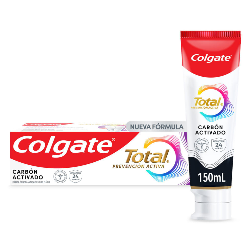 CREM DENT COLGATE TOTAL12 CARBON 150ML - Olímpica