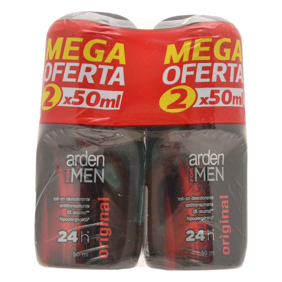Aprovecha: Desodorante Arden For Men Roll On 50ml x2 - Olímpica