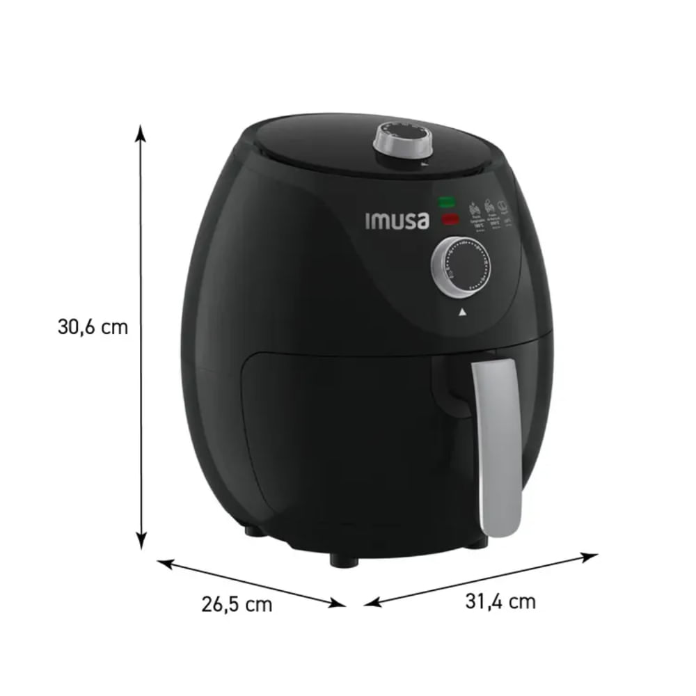 FREIDORA IMUSA ESENCIAL 3.2L NG - Olímpica