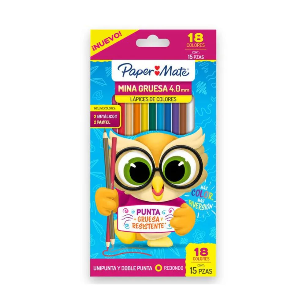 Descubre: Colores Paper Mate 4mm X12 Doble Punta - Olímpica