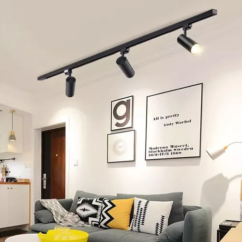 Lamparas Con Riel 1 Metro y 3 Lamparas 10w - Olímpica