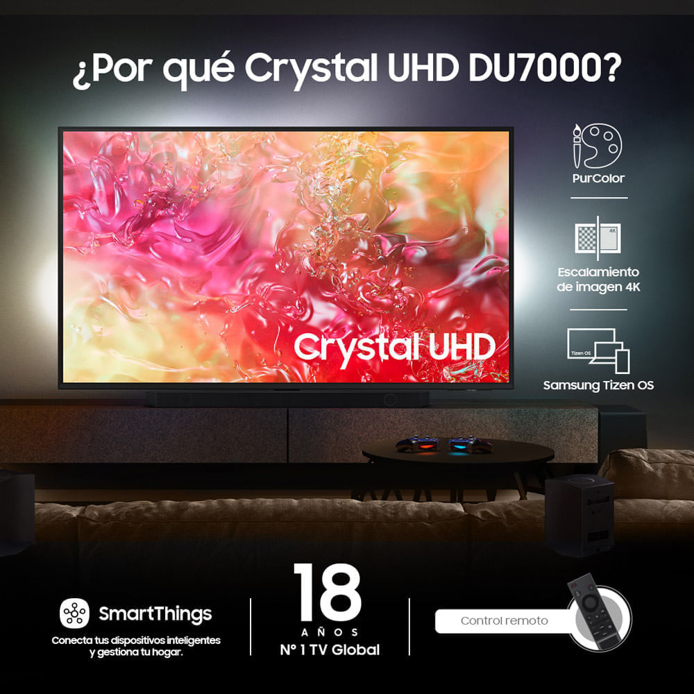 TELEVISOR SAMSUNG 60 PULGADAS UHD 4K UN60DU7000KXZL - Olímpica