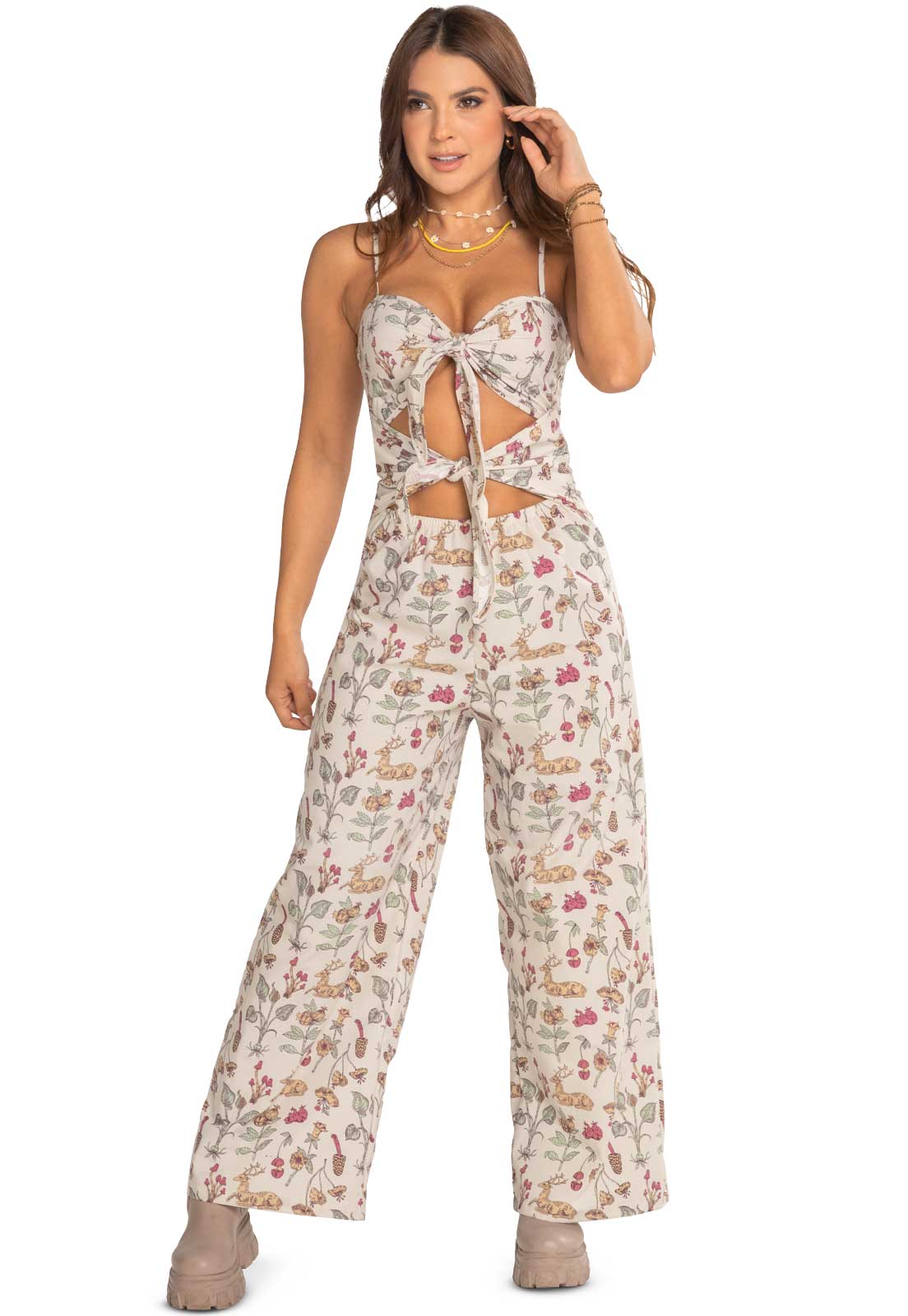 Enterizo Largo Mujer Estampado Atypical 4922 - Olímpica