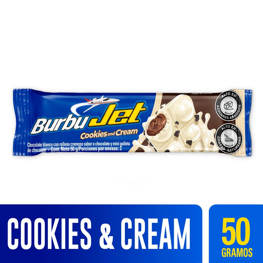 Descubre CHOCOLATINA JET Cookies & Cream 50g - Olímpica