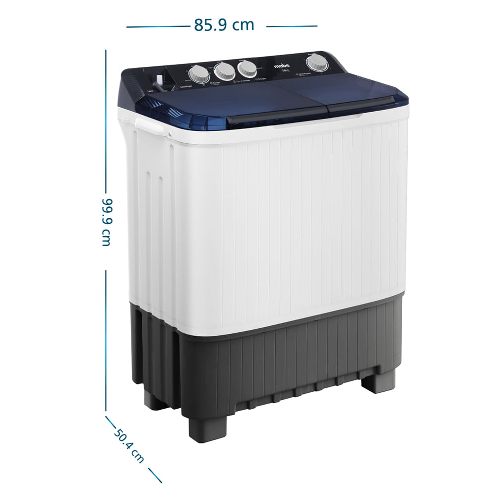 Aprovecha: Lavadora Mabe 16 Kg Semiautomática Blanca - Olímpica