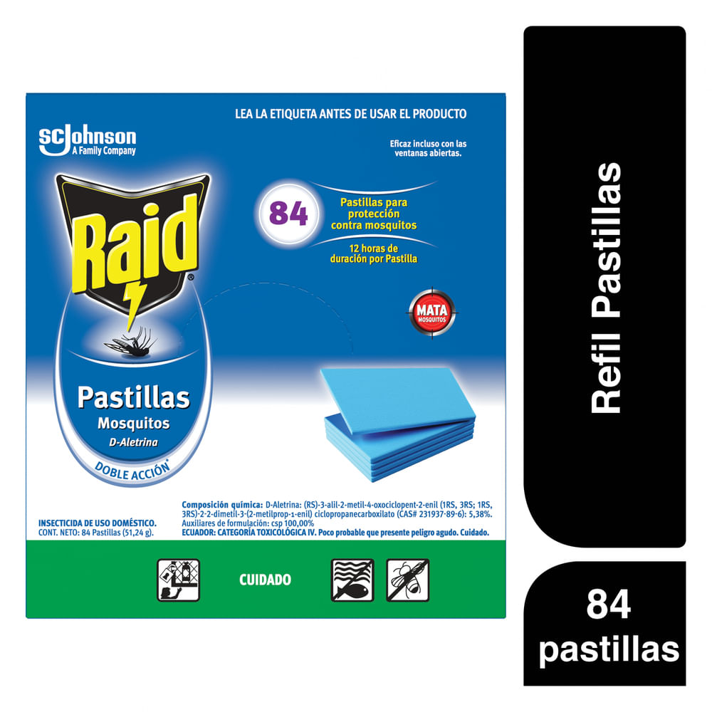 Aprovecha Insect Raid: Pastillas Antiinsectos 100g - Olímpica