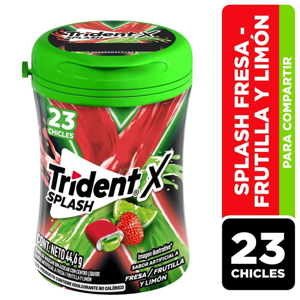 G/MASCAR TRIDENT SPLASH FRESA 44.6G - Olímpica G/MASCAR TRIDENT SPLASH FRESA 44.6G - Olímpica