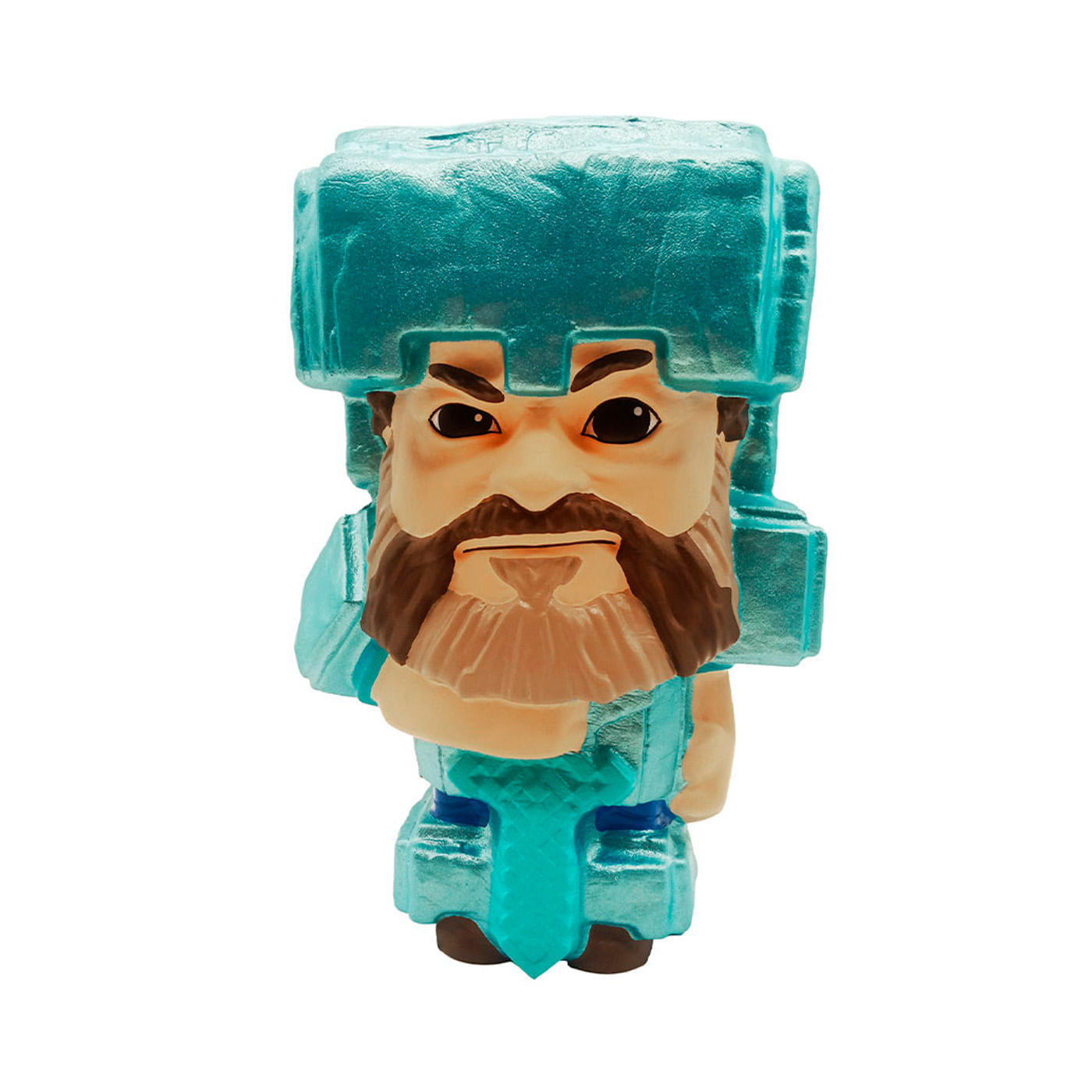 Muñeco Squishy Minecraft Steve Movie Mighty 23 cm Brilla en la ...