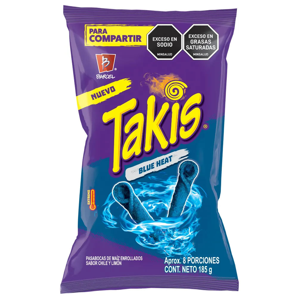 TAKIS BLUE HEAT 12P FLOW BAR EXP 185G - Olímpica