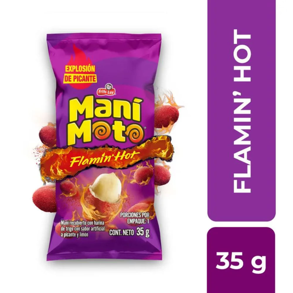 MANI MANI MOTO FLAMING HOT 35G - Olímpica