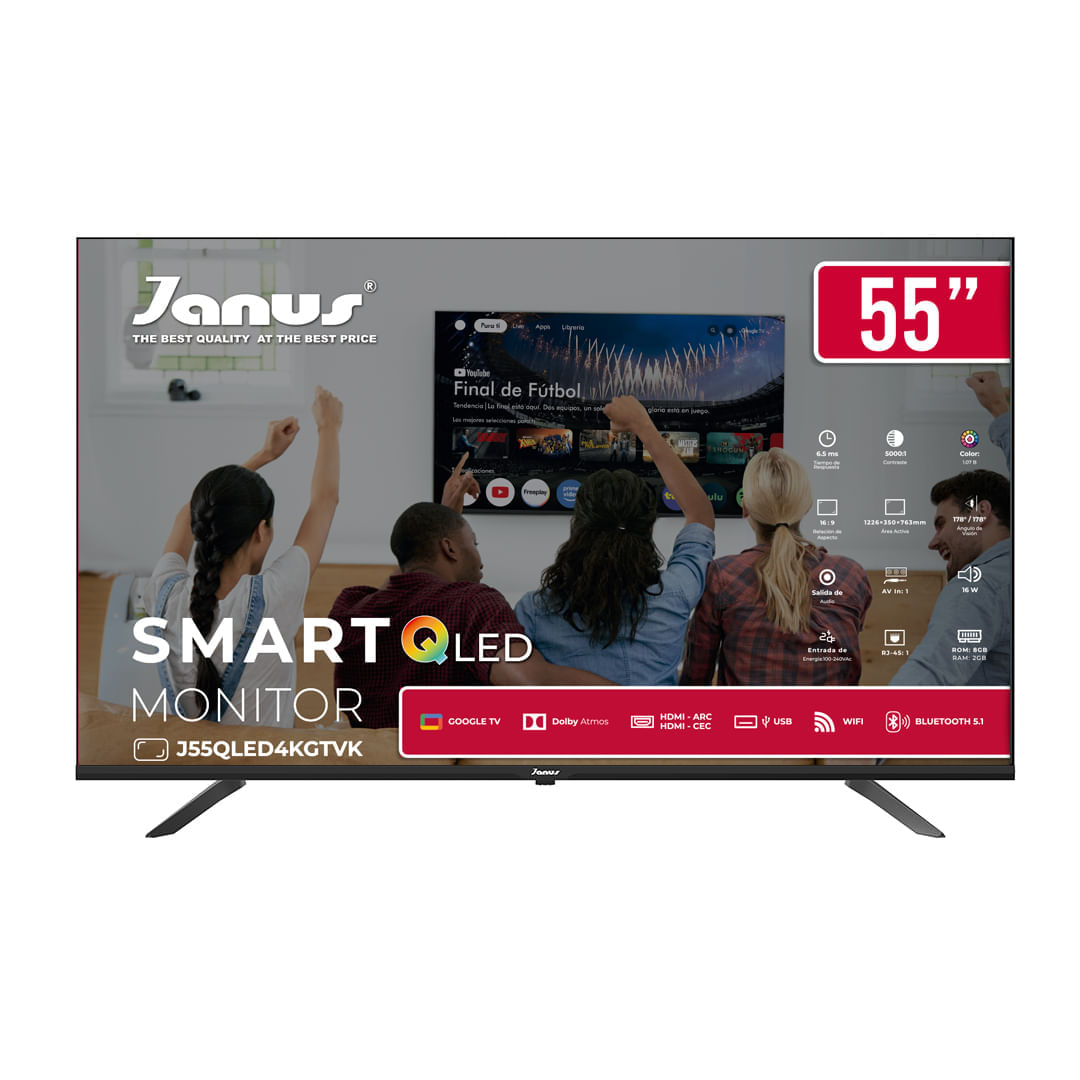 Smart Monitor 55 pulgadas QLED Smart 4K Alta resolución - Google TV ...