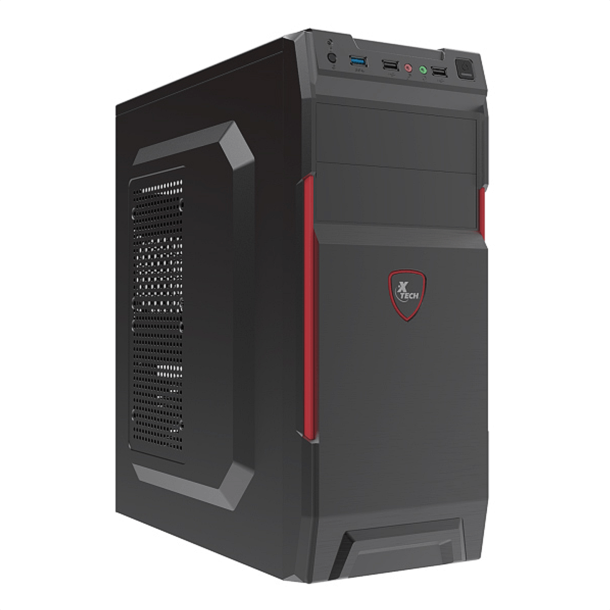 Gabinete de PC Chasis ATX con Fuente de Poder 600w Xtech XTQ-214 - Olímpica