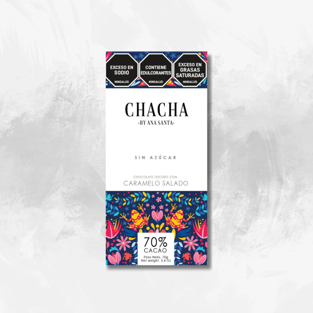 CHOC CHACHA CARAMEL SALAD 70%CACAO 70G - Olímpica