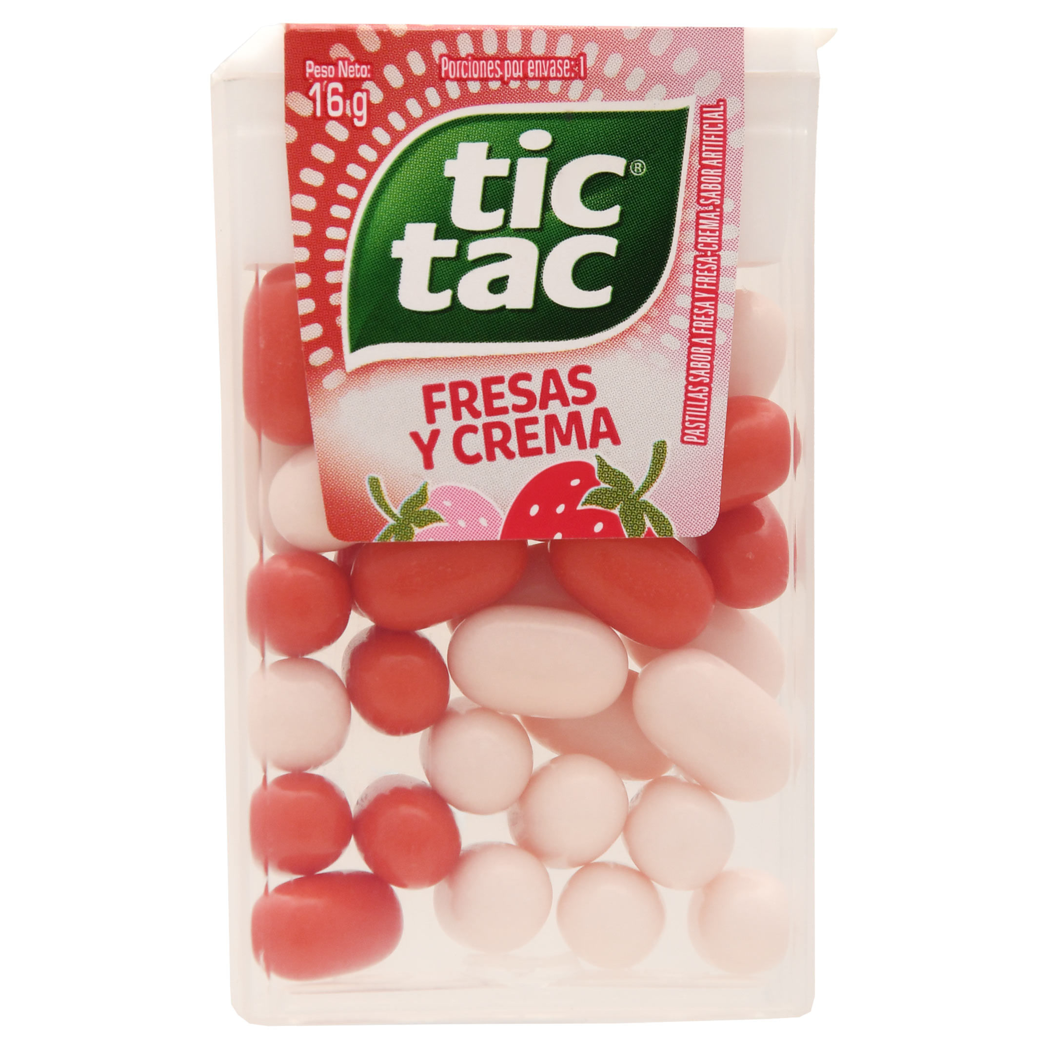 DULCE TIC TAC FRESAS/CREMA 16G - Olímpica