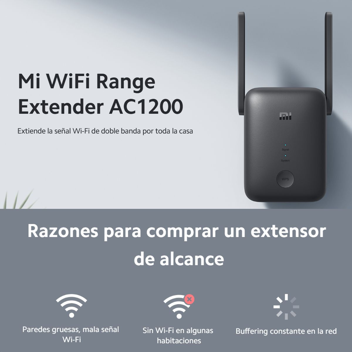 Xiaomi Mi Wifi Range Extender AC1200 Extensor Rango 1200mbps - Olímpica