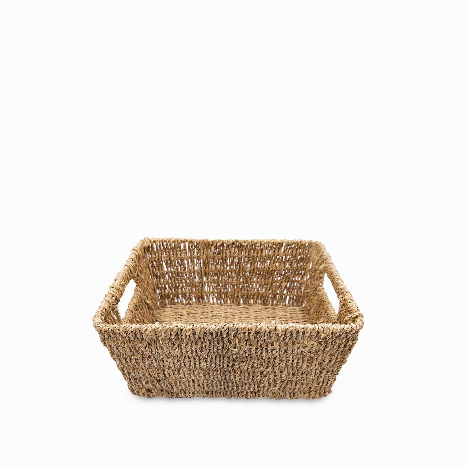 Canasta rectangular en fibra natural 34x24cm - Olímpica