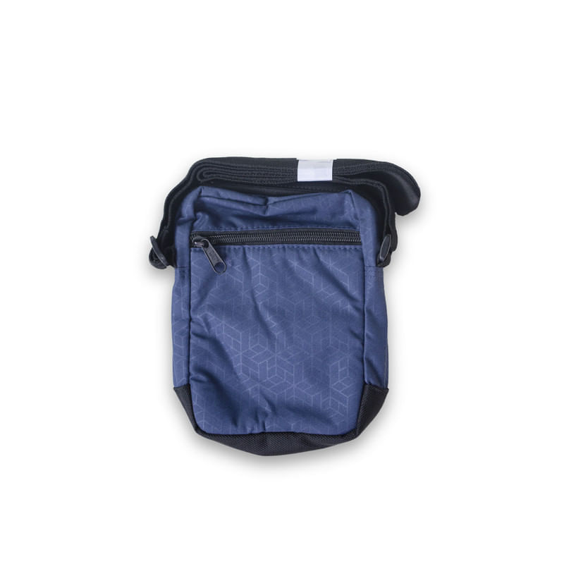 Bandolera Caterpillar Rodney Color Azul Negro - Olímpica