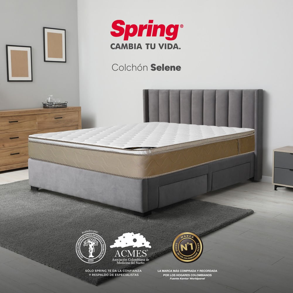 COLCHÓN SPRING SELENE QUEEN 160 X 190 X 27 CM - Olímpica