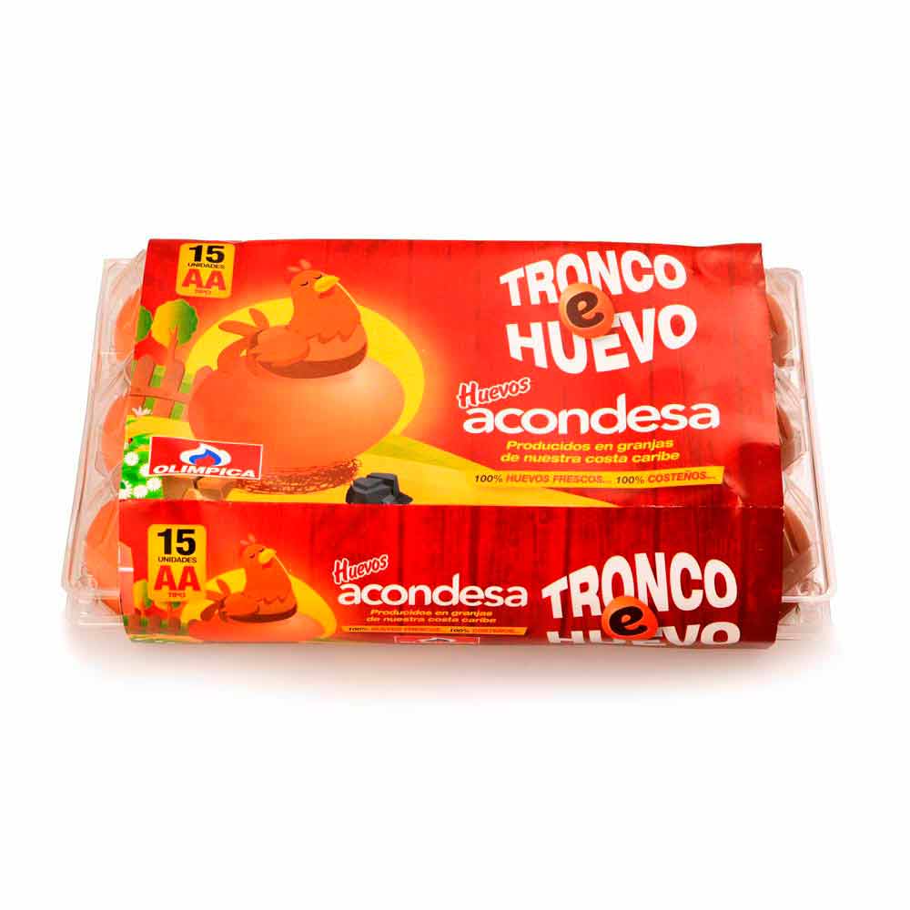 Ahorra en Huevo Acondesa RojoBlanco AA X15 Unds - Olímpica