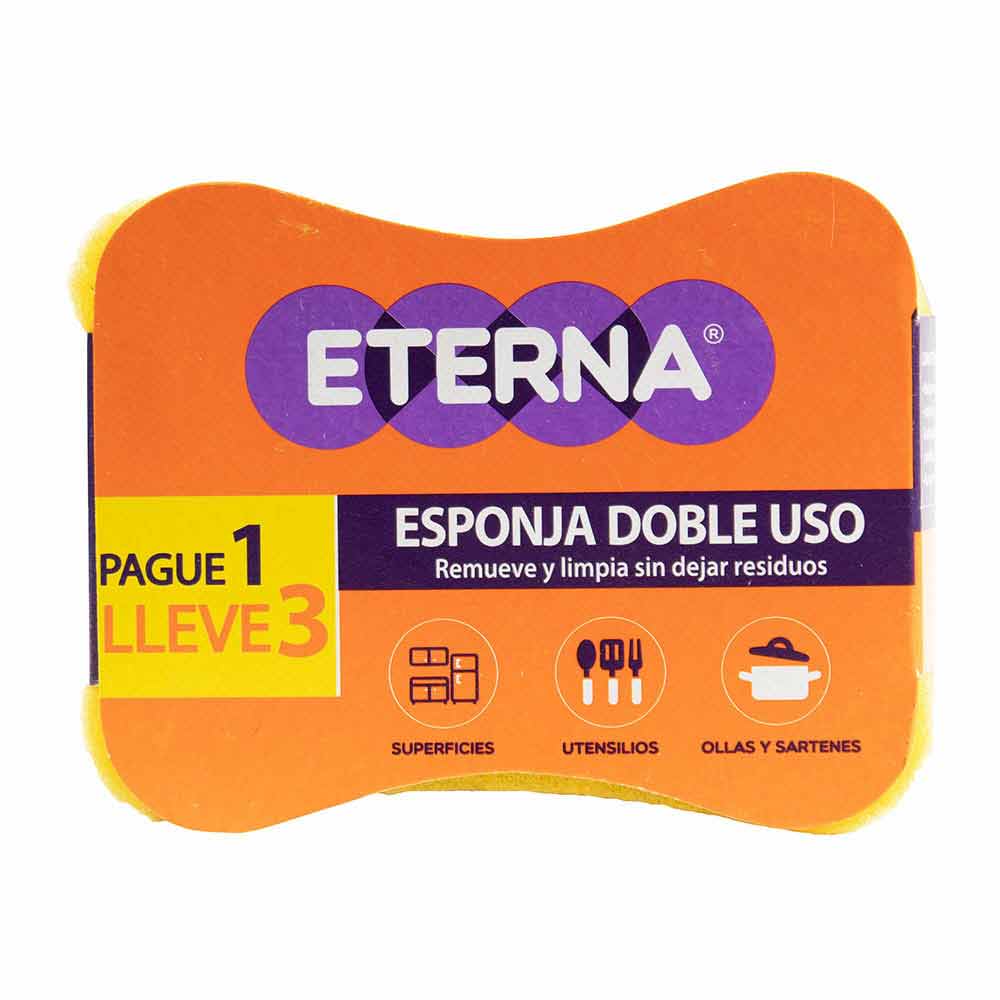 Oferta: Esponja Eterna Doble Uso 3X1 Limpieza Fácil - Olímpica