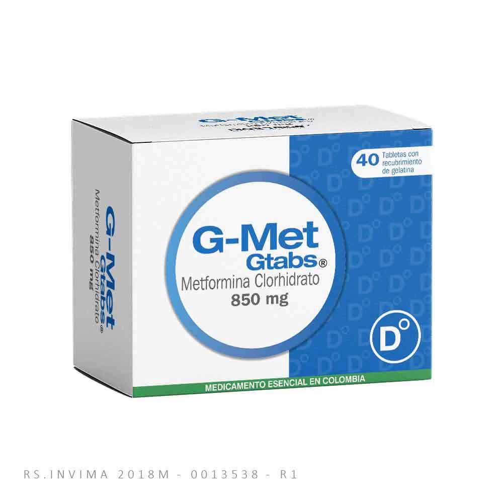 Ahorra con G-Met GTabs 850 Mg para Diabéticos - X40 - Olímpica