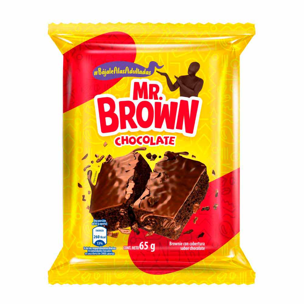 Ahorra en Brownie Mr Brown Chocolate 65 G, delicioso y suave - Olímpica
