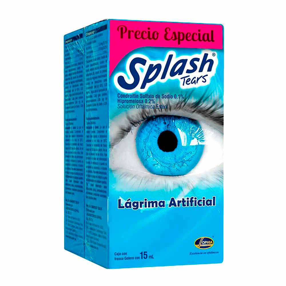 Aprovecha: Lágrima Artificial Splash Tears 15 ML Duo Pack - Olímpica