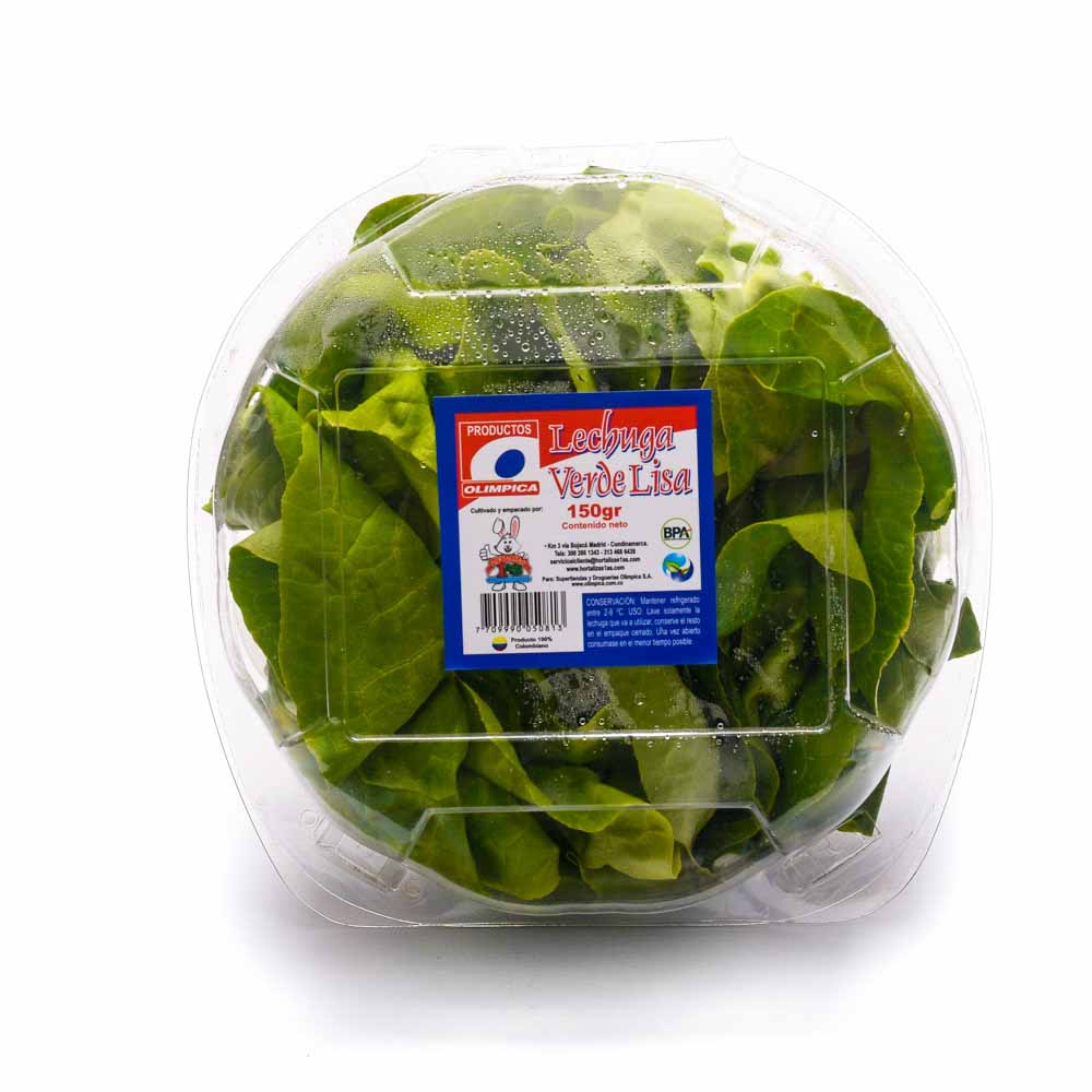 Aprovecha: Lechuga Olímpica Verde Lisa 150g Frescura Total - Olímpica