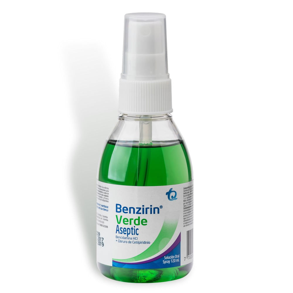 Aprovecha Benzirin Verde Aseptic 120 ML: Eficacia Total - Olímpica