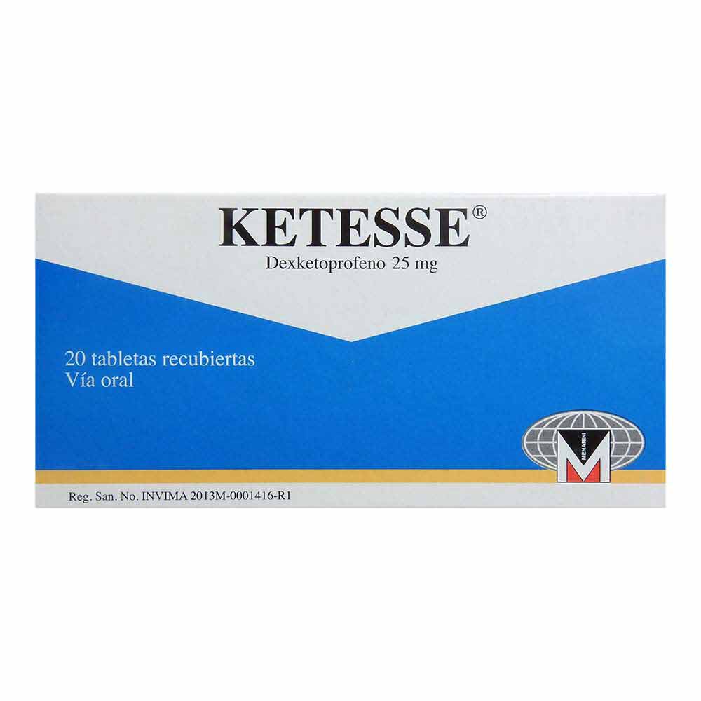 Compra Ketesse 25 Mg Caja X 20 Tabletas en Oferta - Olímpica
