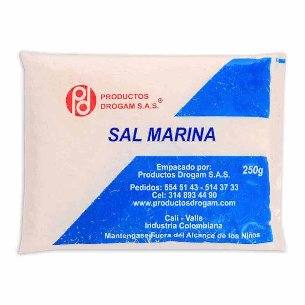 Aprovecha: Sal Marina Drogam 250 G Natural y Saludable - Olímpica