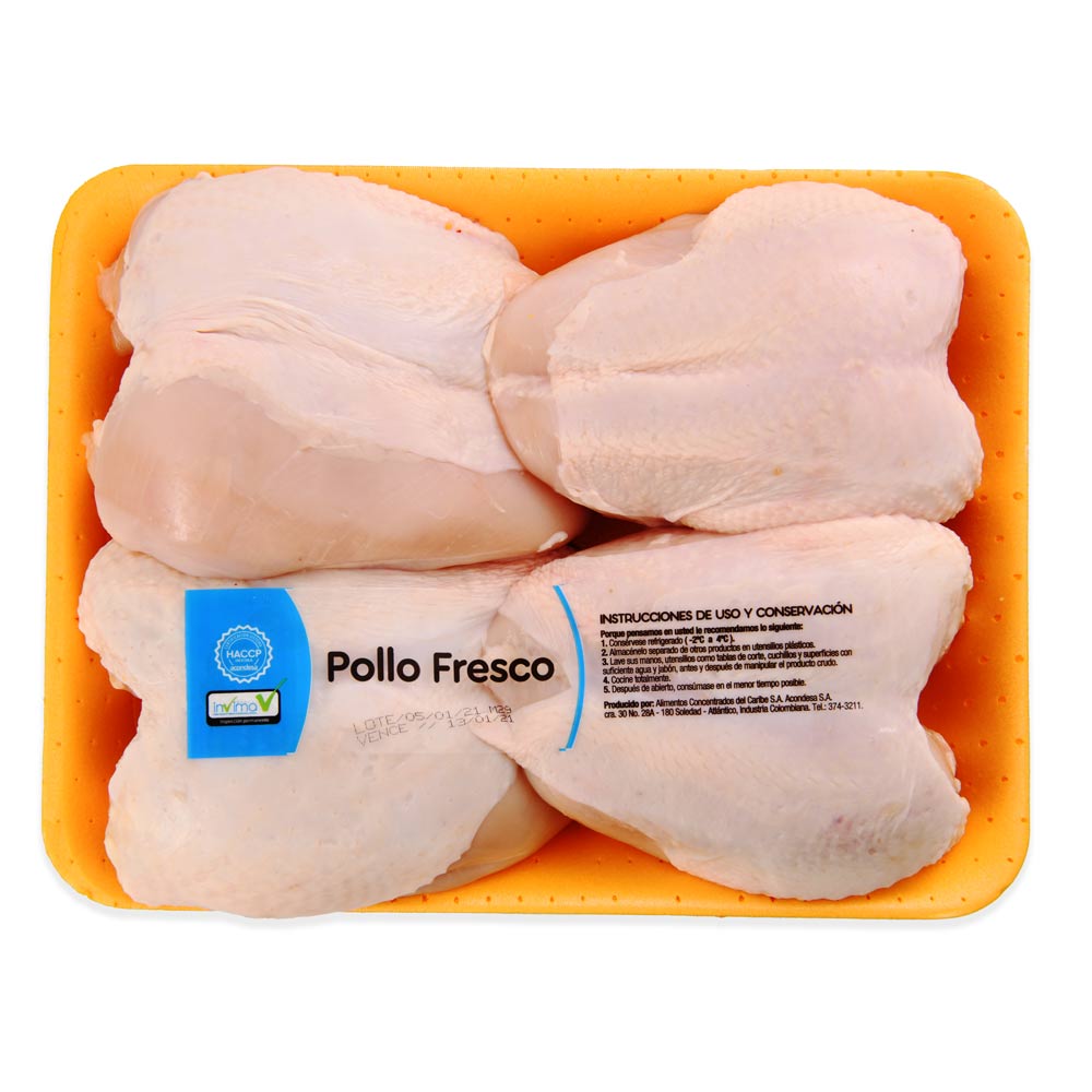 Oferta en Pechuga de Pollo Fresca Bandeja Familiar x Kg - Olímpica