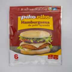 Aprovecha: Hamburguesas de Pollo Piko Riko 500g x6 - Olímpica