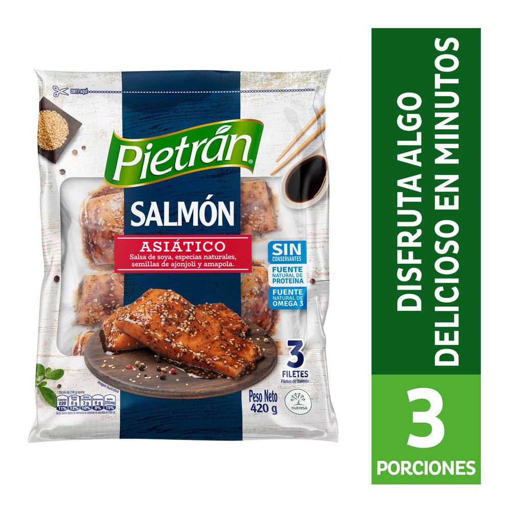 Descubre Filete de Salmón Pietran Asiático 420 G - Olímpica