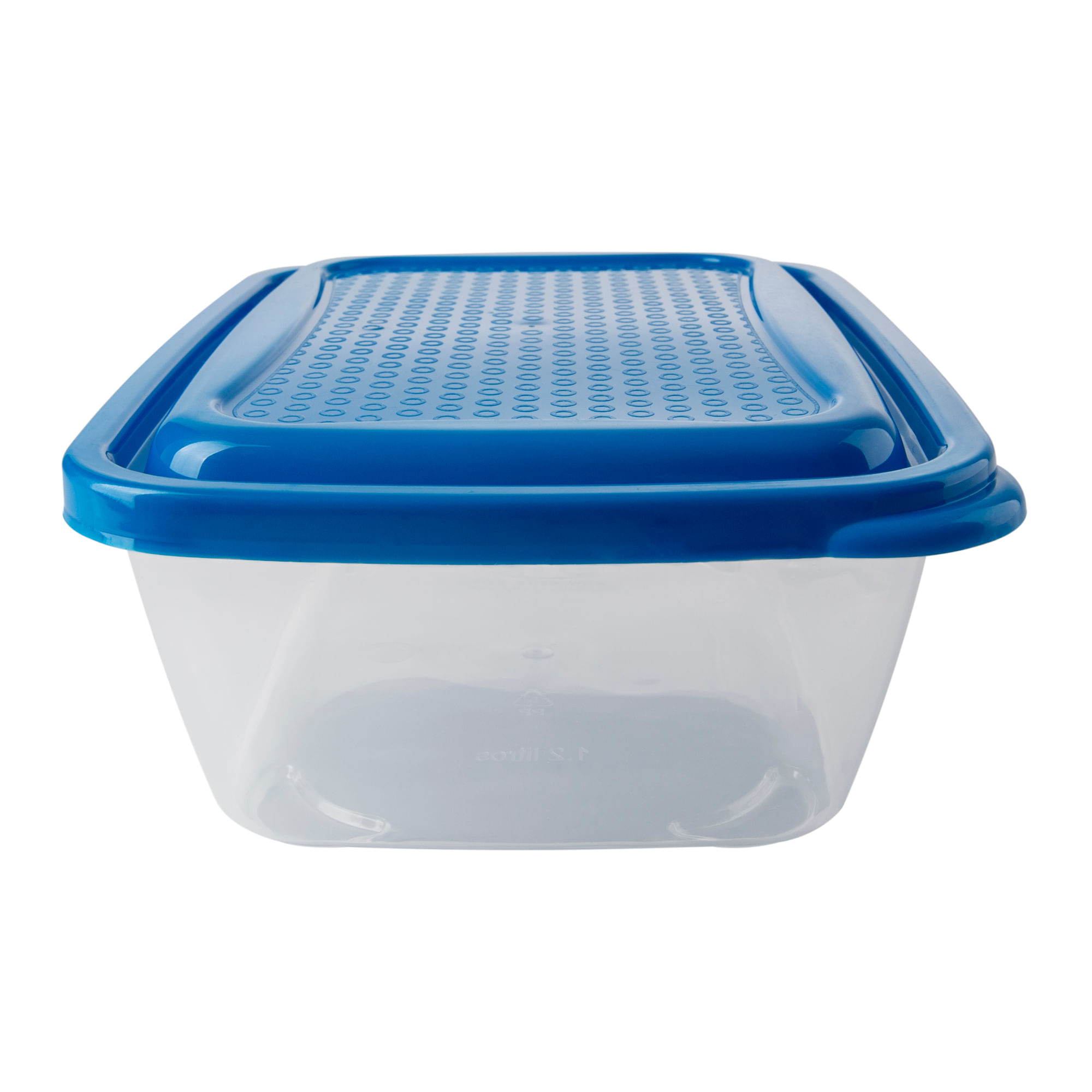 RECIPIENTE ESTRA BASICO RECTANGULAR AZUL - Olímpica