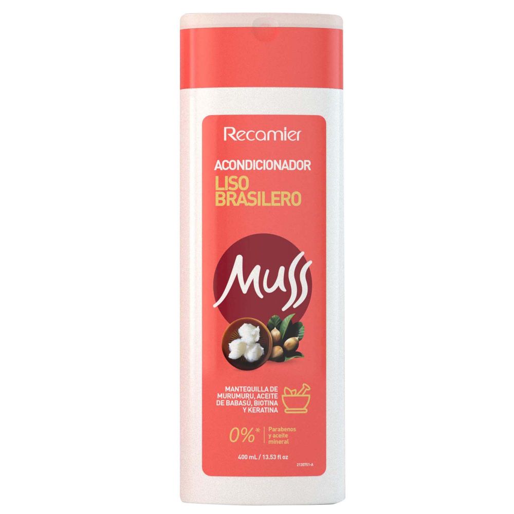 ACONDICIONADOR MUSS CABELLO LISO BRASILERO 400ML - Olímpica