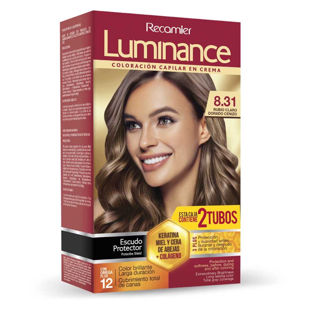 Descubre Tinte Luminance 8,31 Rubio Claro Dorado - Olímpica