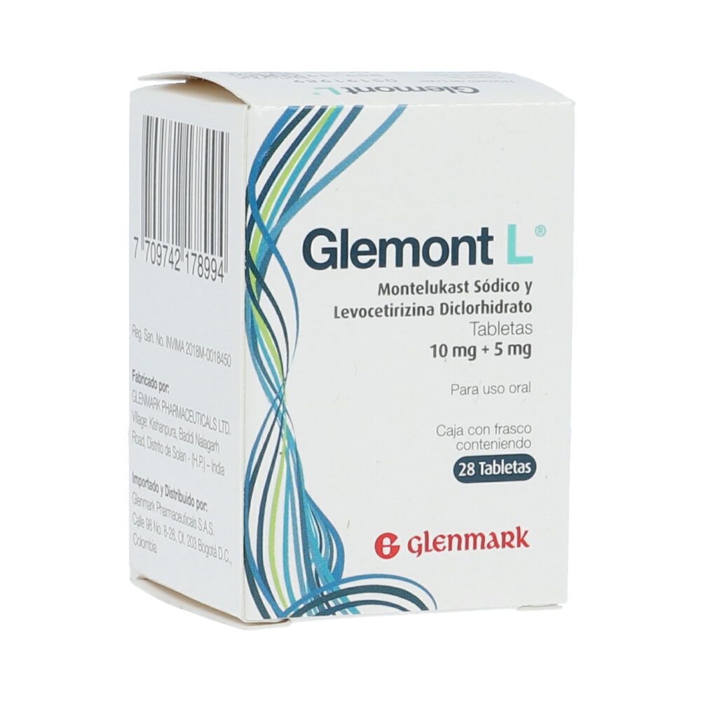 GLEMONT L 10/5 MG FRASCO X 28 TABLETA - Olímpica